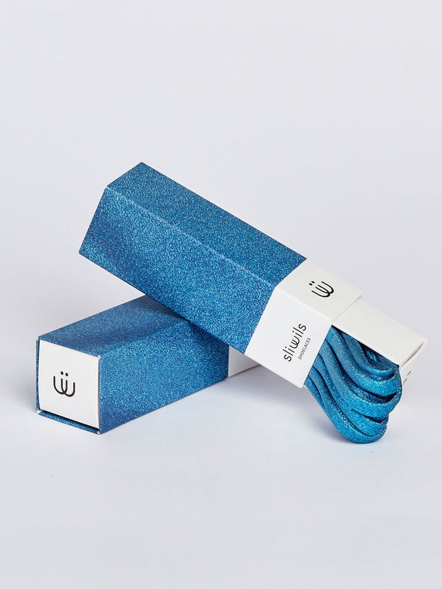 Cordones Azules Brillantes para Zapatillas – Sliwils